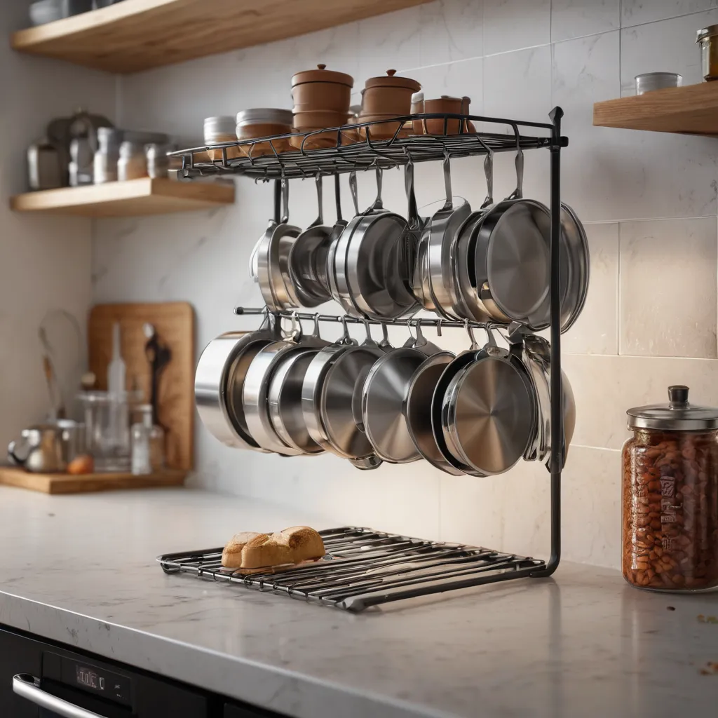 Maximize Kitchen Space with Pot Lid Storage Racks
