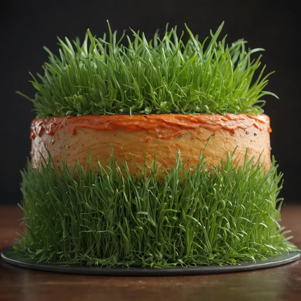 Innovative Cake Decorating with Edible Grass
